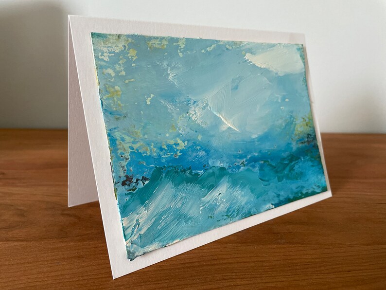 Set of Hand Painted Cards With Ocean Scenes Original Painting - Etsy