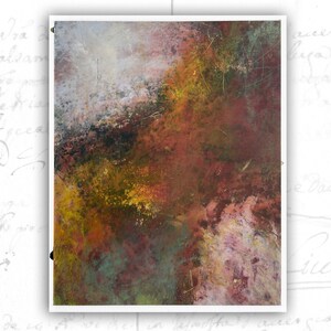 Original Painting of Abstract Landscape in Red - Etsy