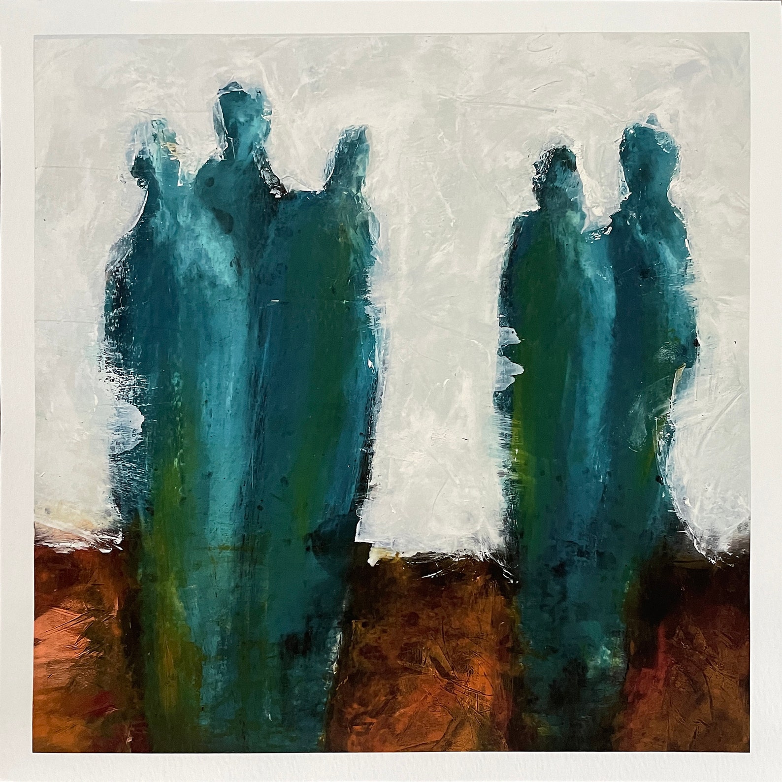 Fine Art Print of Five Figures Figure Painting Print - Etsy