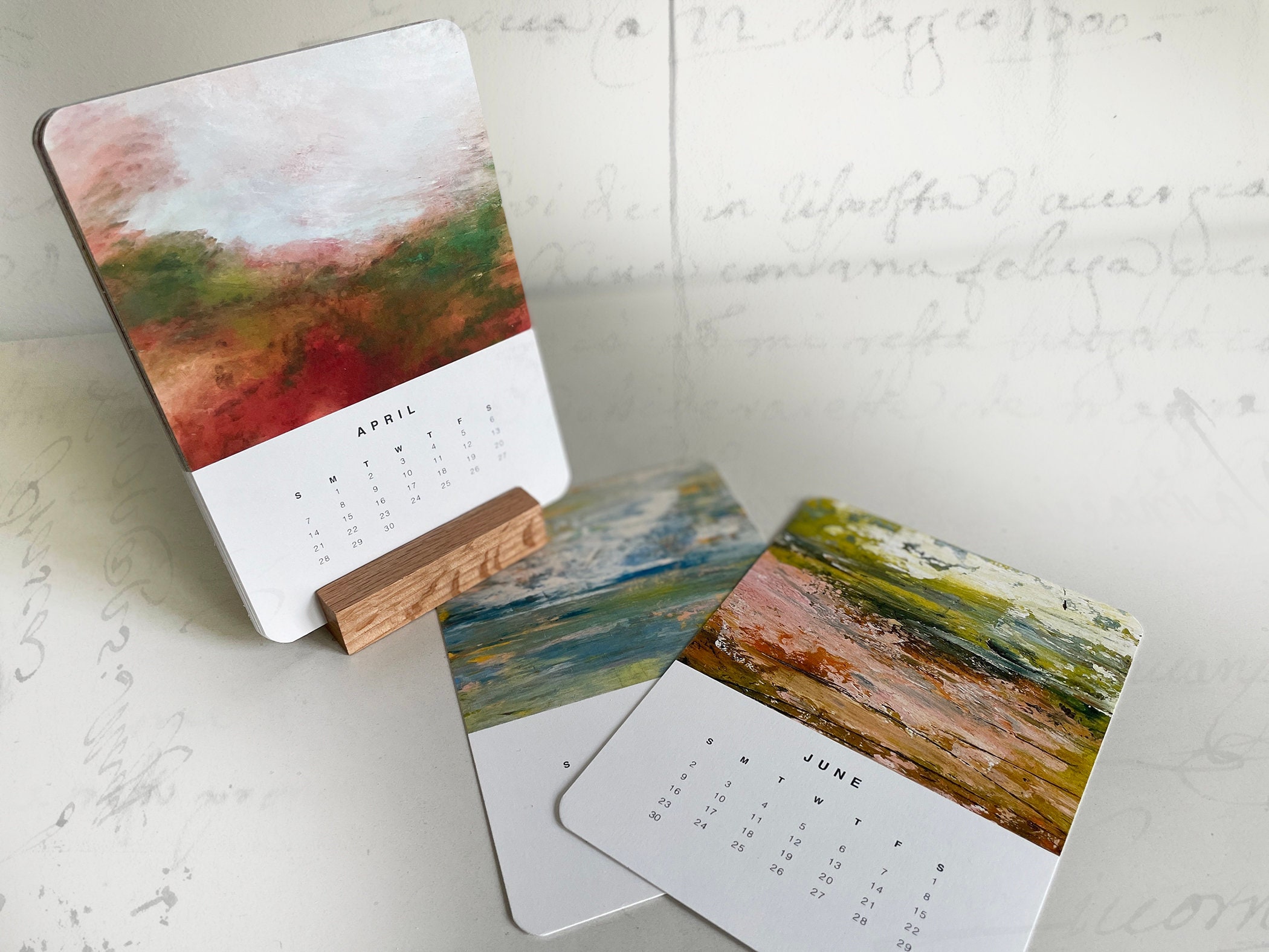Art Calendars for 2024, Abstract Landscape Calendars, Desk Calendars ...