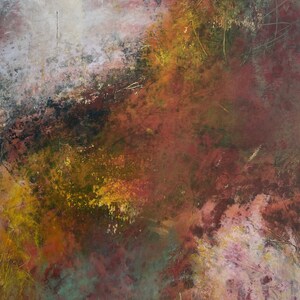 Original Painting of Abstract Landscape in Red - Etsy