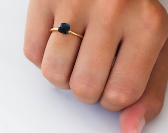 Dark Blue Ring | Etsy