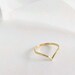 V Shape Stacking Gold Ring - Etsy