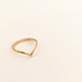 V Shape Stacking Gold Ring - Etsy