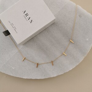 Stunning Mini Multi Bar Necklace With Five Bar in Sterling - Etsy