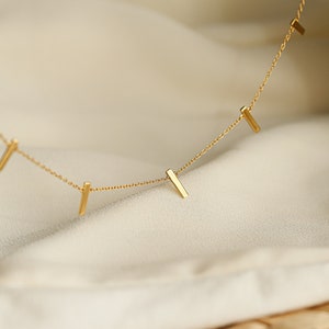 Stunning Mini Multi Bar Necklace With Five Bar in Sterling - Etsy