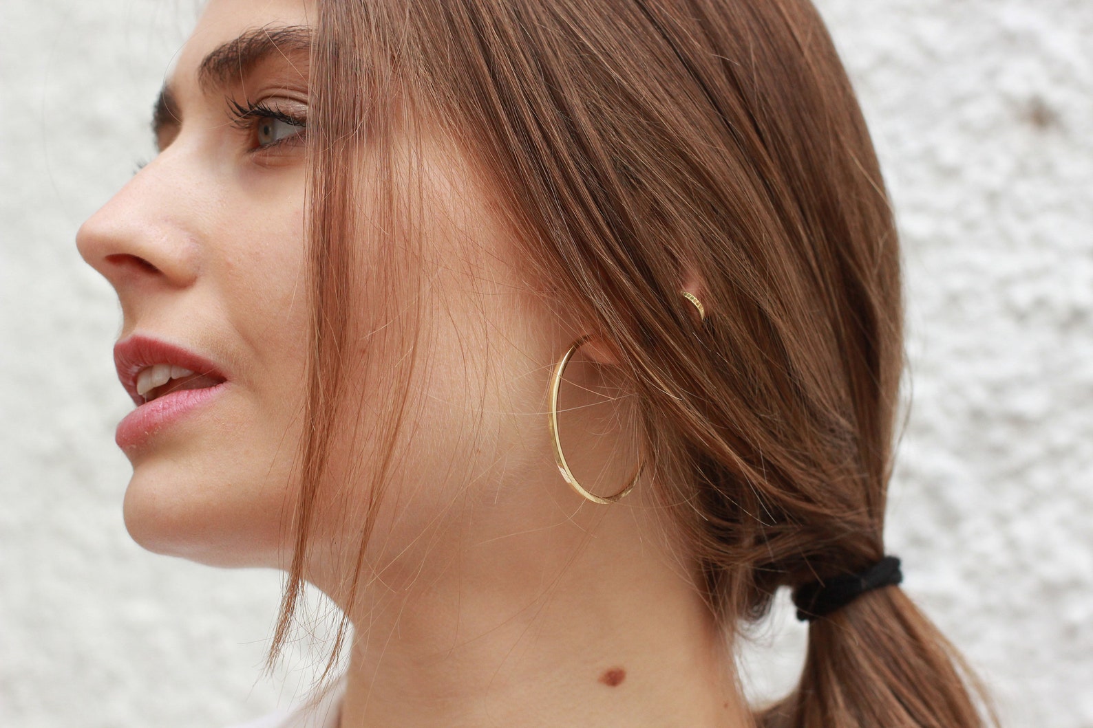 40mm Hoop Earrings Big Hoops Square Hoops Big Hoop Gold - Etsy