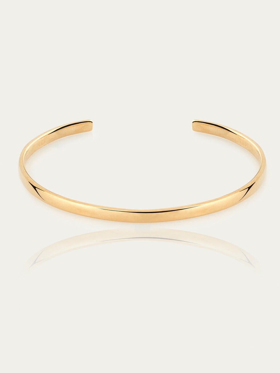 Dainty Open Bangle Oval Shape and Very Thin Made of Sterling | Etsy