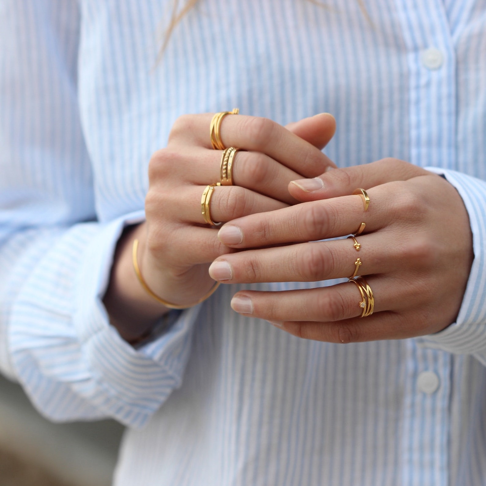 925 Sterling Silver Multi Strand Ring Ring White Cz Stacking - Etsy