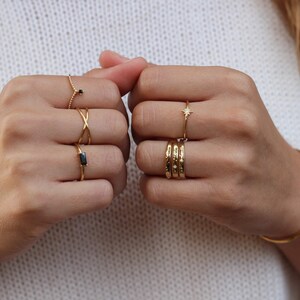 X Shape Eternity Gold Ring, X Cross Sterling Silver Ring Infinity Ring ...