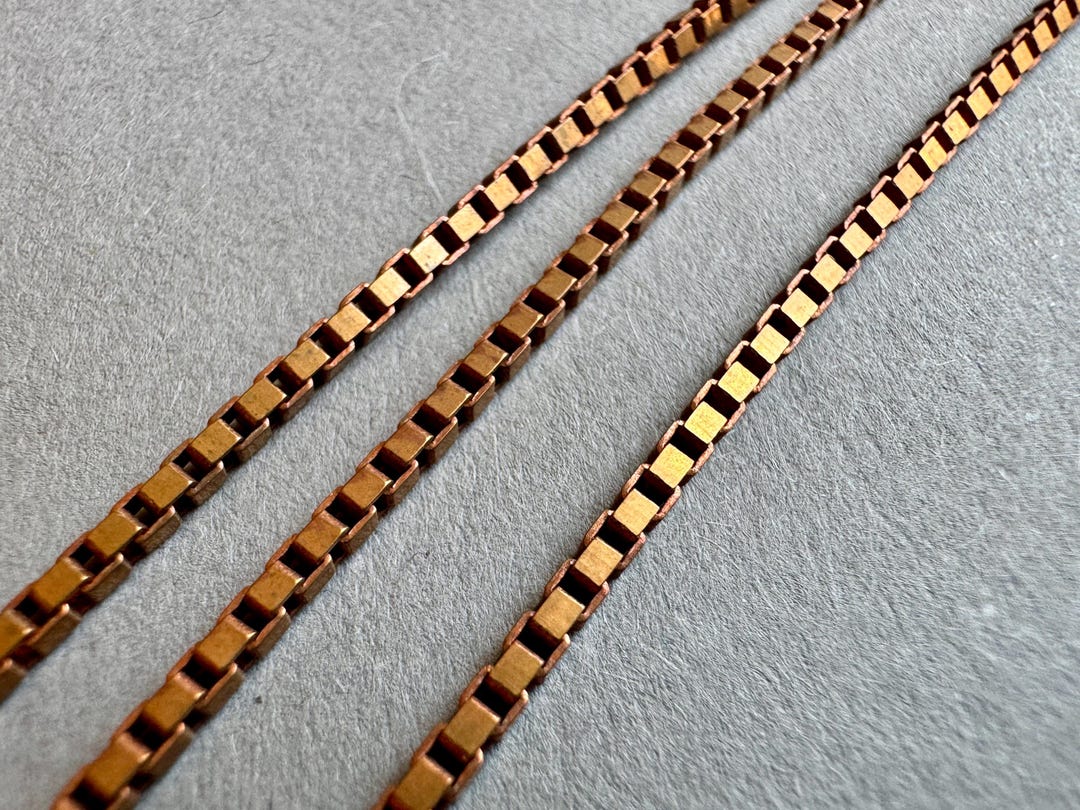 Gorgeous Vintage Copper Box Chain! Sold per TWO Yards. SKU Chain655 - Etsy
