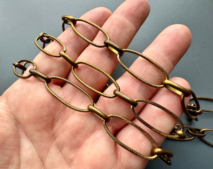 Incredible Quality Brass Chain. Solid Industrial Style Links. Sold per ...