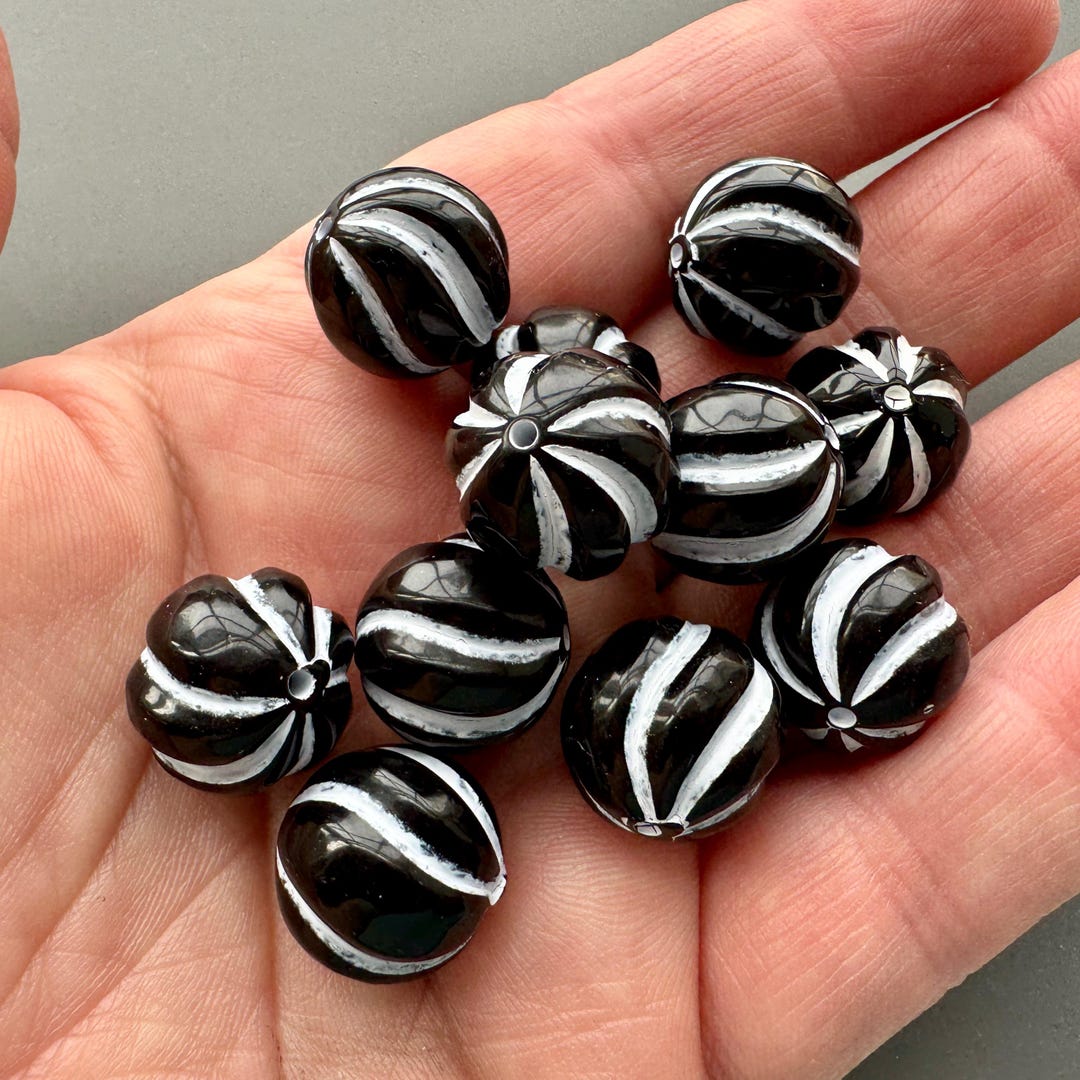 West German Black Resin With White Swirls/ridges. From a Famous NYC ...