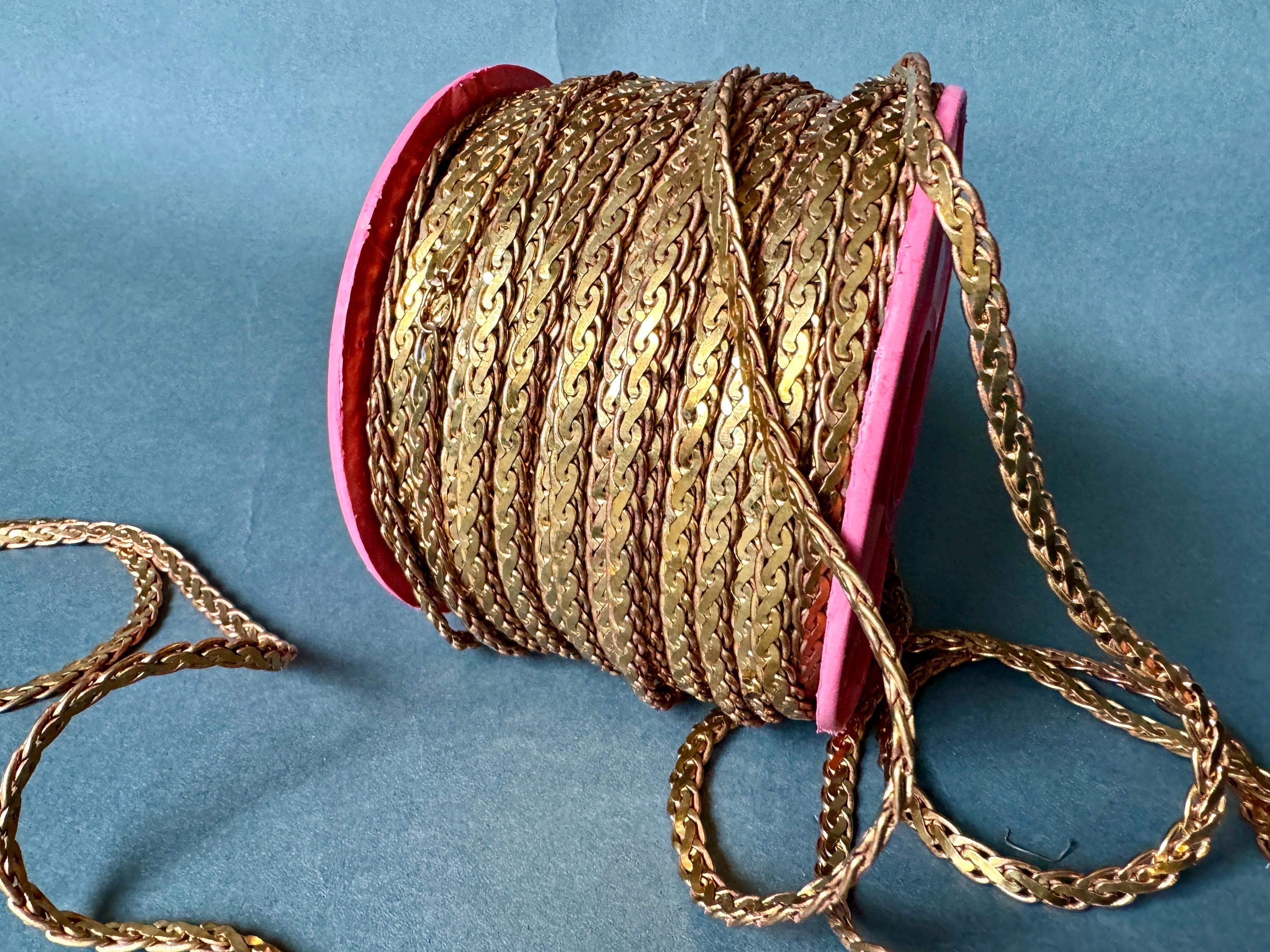 Absolutely Fascinating Vintage Four Part BRAIDED Brass Chain! Sold per ...