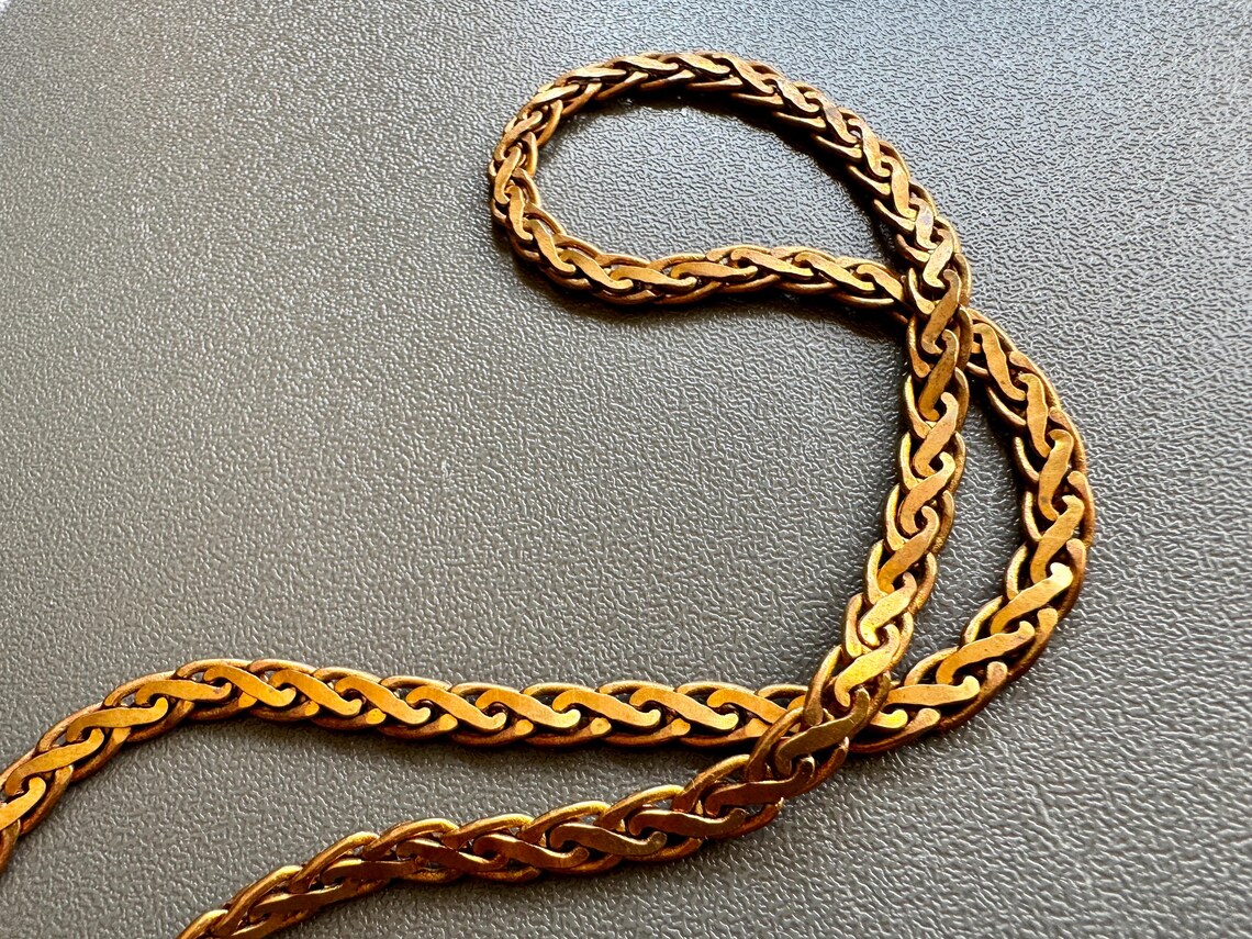 Absolutely Fascinating Vintage Four Part BRAIDED Brass Chain! Sold per ...