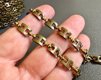 Vintage Brass Specialty Chain. Unique Patina! Sold per YARD. SKU ...
