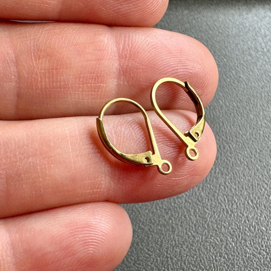 Gorgeous Brass American Made Leverback Earring Findings! Sold per 20 ...