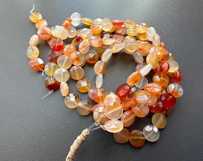 Gorgeous Color and Sparkly Faceted in These Natural Carnelian Agate ...