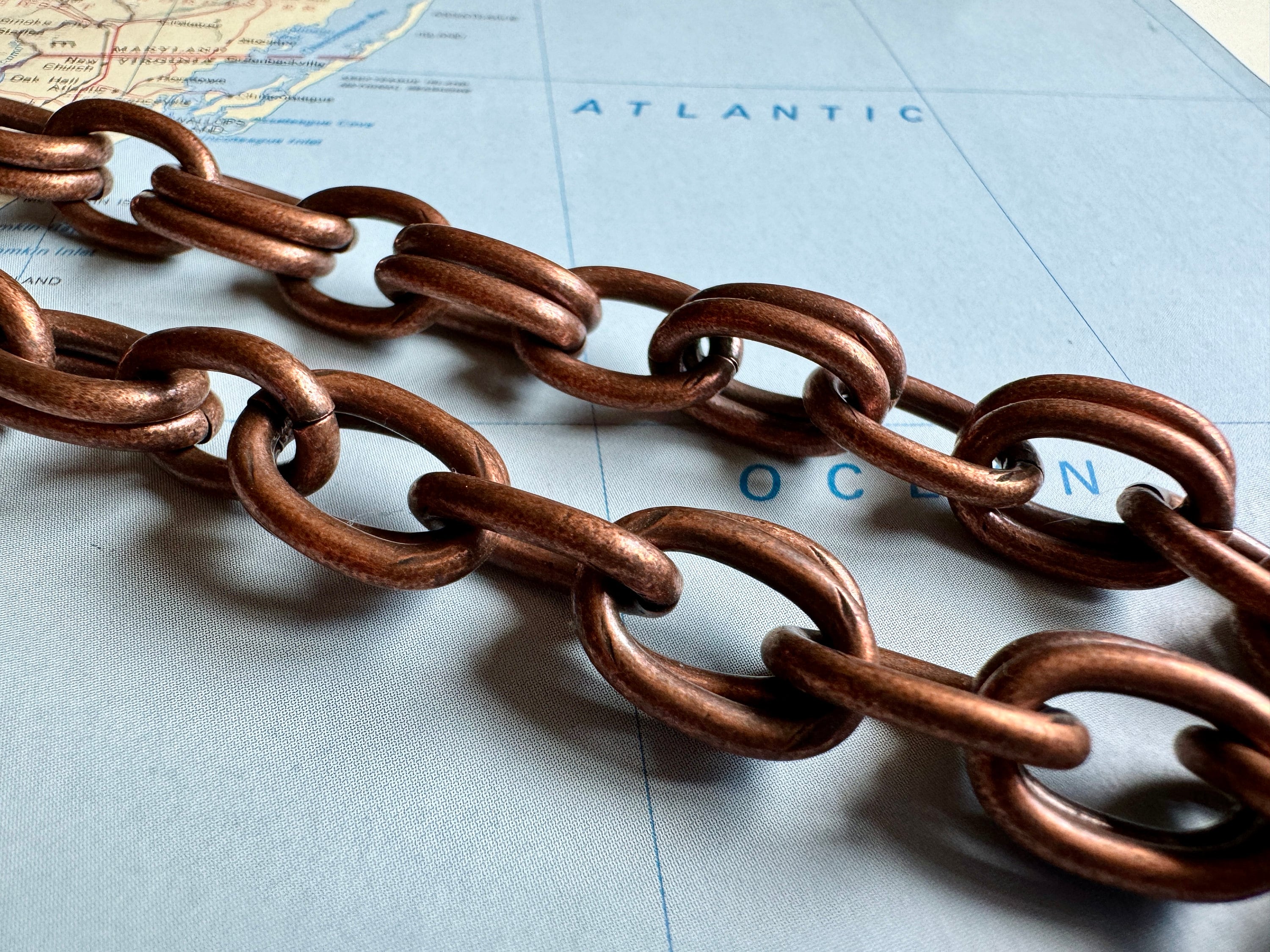 Strong yet Beautiful Copper Ox Finished Chain. Sold per FOOT. SKU ...