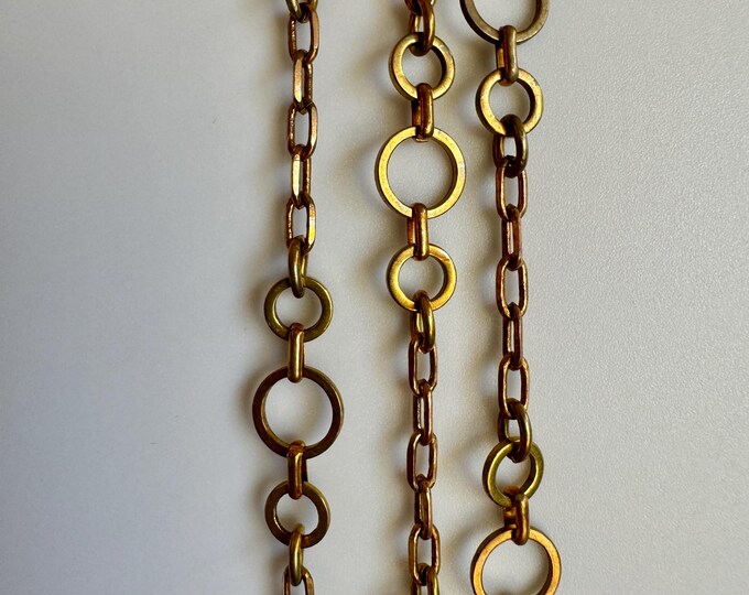 Vintage Brass Specialty Chain. Unique Patina! Sold per YARD. SKU ...