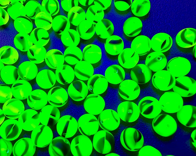 Gorgeous Tiger Striped UV Reactive Glass Rounds! Sold per 20 Beads. SKU ...