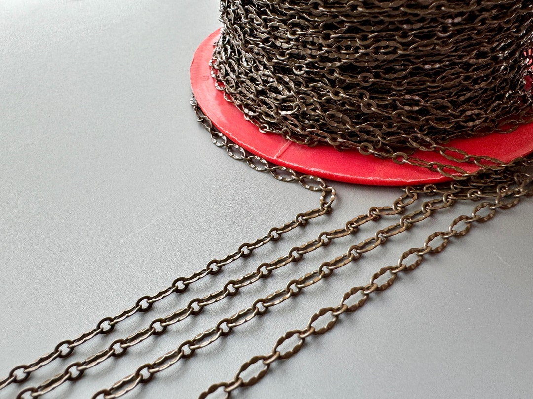 Beautiful Brown Enameled Chain Sold per Yard. SKU Chain440 - Etsy