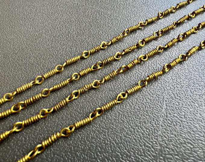 Vintage Brass Specialty Chain. Unique Patina! Sold per YARD. SKU ...