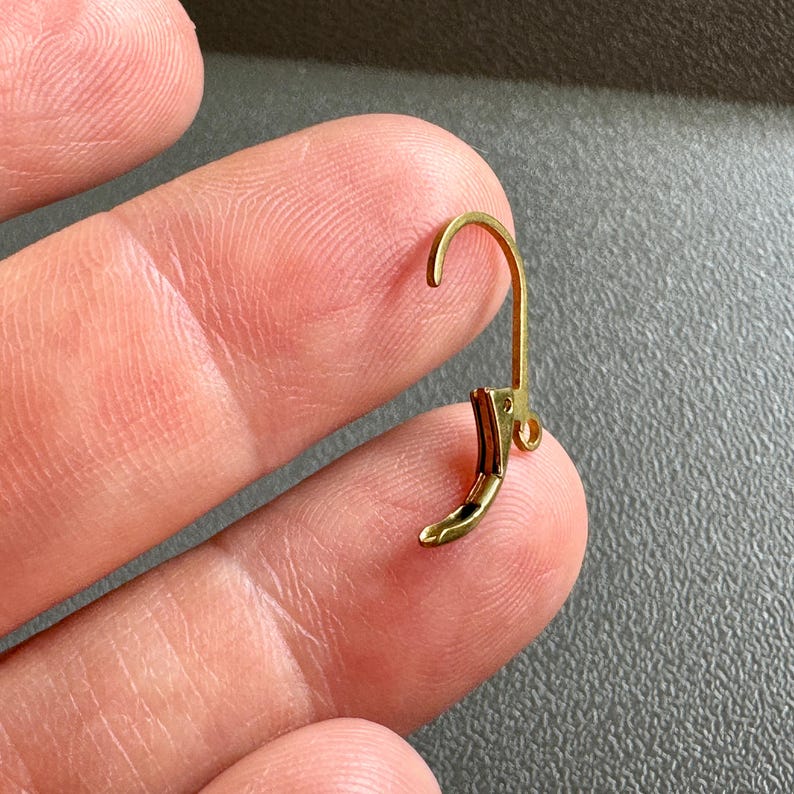 Gorgeous Brass American Made Leverback Earring Findings! Sold per 20 ...
