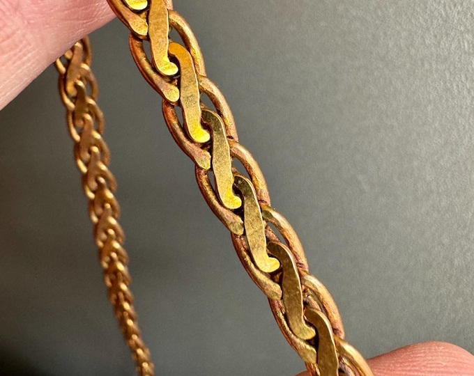 Vintage Brass Specialty Chain. Unique Patina! Sold per YARD. SKU ...