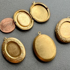 Lovely Vintage Brass Lockets. New, Old Stock in Perfect Condition! Sold ...