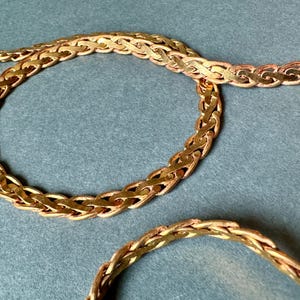 Absolutely Fascinating Vintage Four Part BRAIDED Brass Chain! Sold per ...