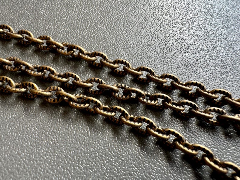 Funky Textured Oval Linked Chain! Sold per YARD. SKU Chain601 - Etsy