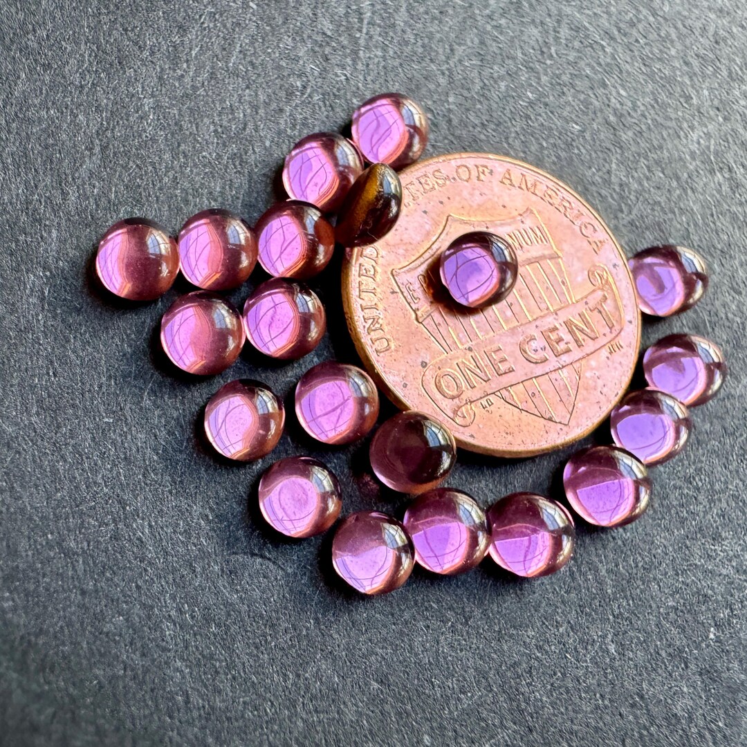 New, Old Stock Gold Foil Backed Glass Cabochons! Sold per 24 Pieces ...