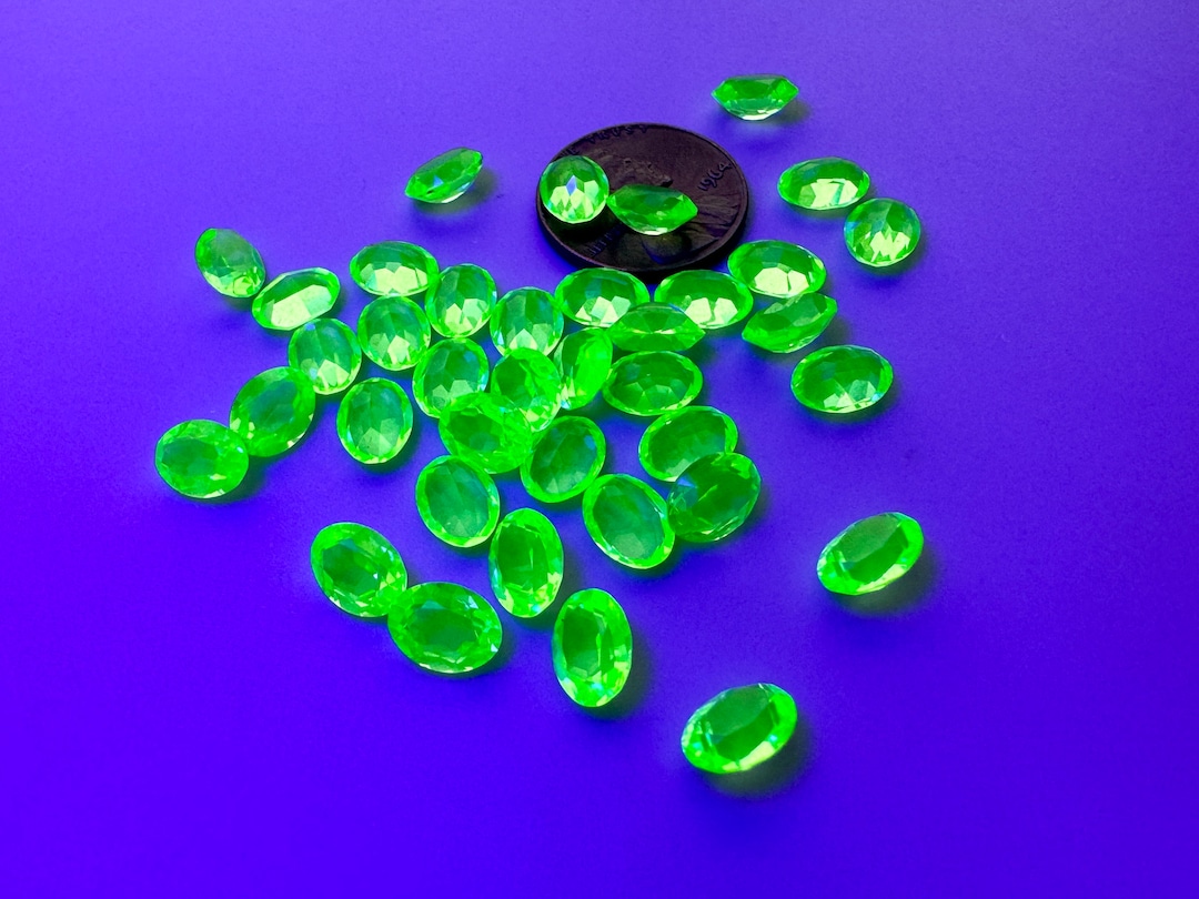Magnificent RARE Swarovski TTC Peridot Stones. Table Faceted, Extra ...