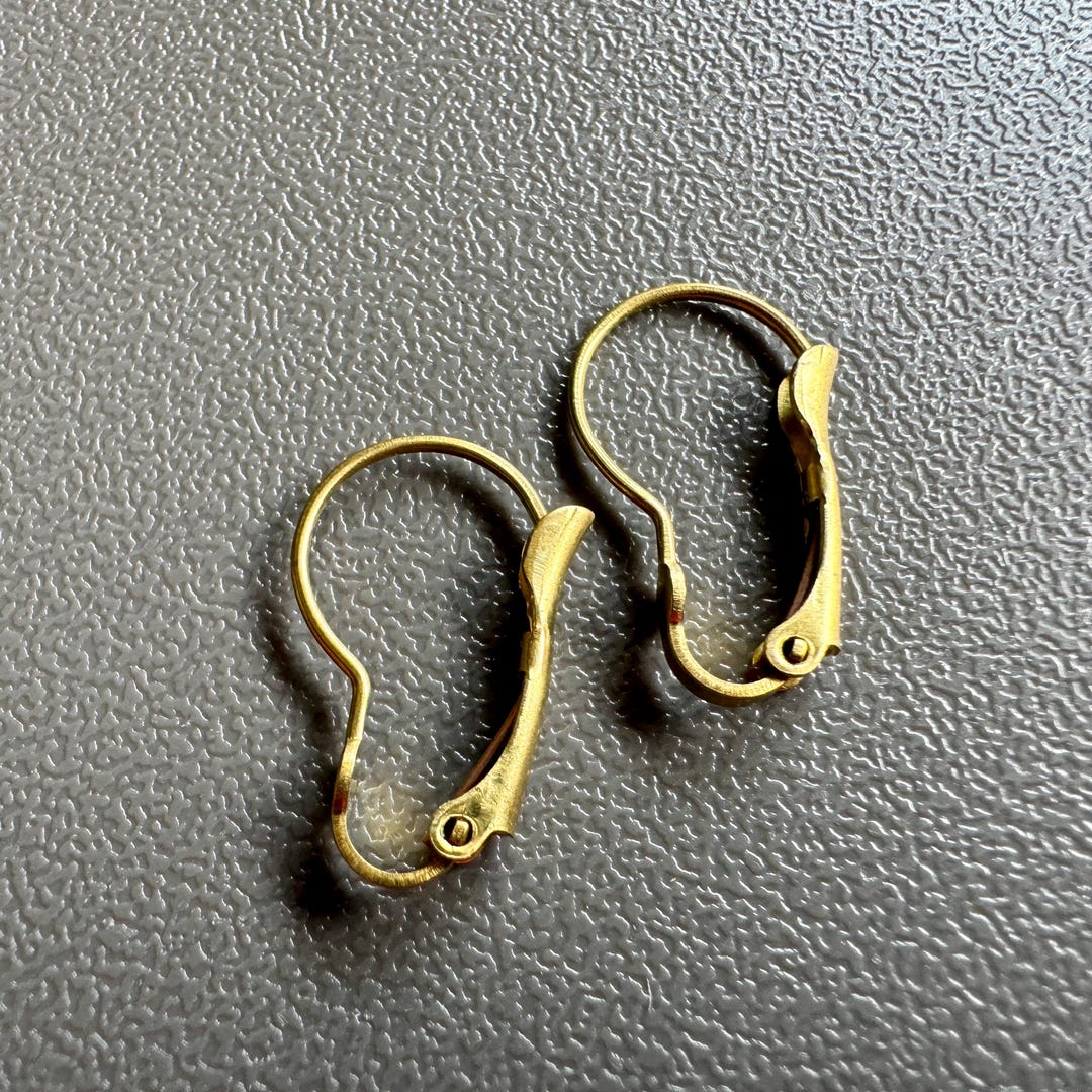 Gorgeous Brass American Made Leverback Earring Findings! Modified ...