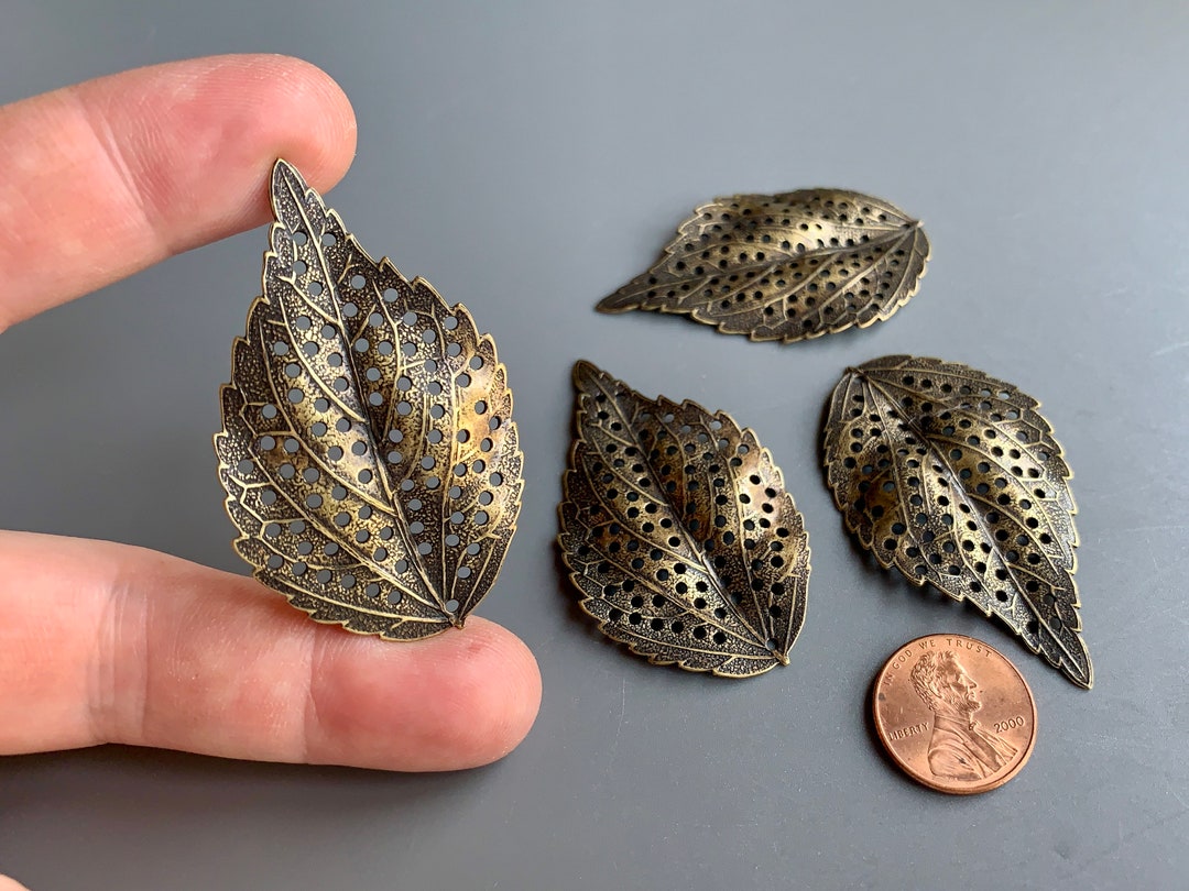 Rather Realistic Looking Vintage Brass Haskell Leaves! Sold per Piece ...