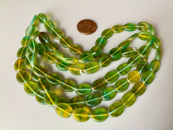 STUNNING Pressed Czech Glass From the Renowned York Beads of - Etsy