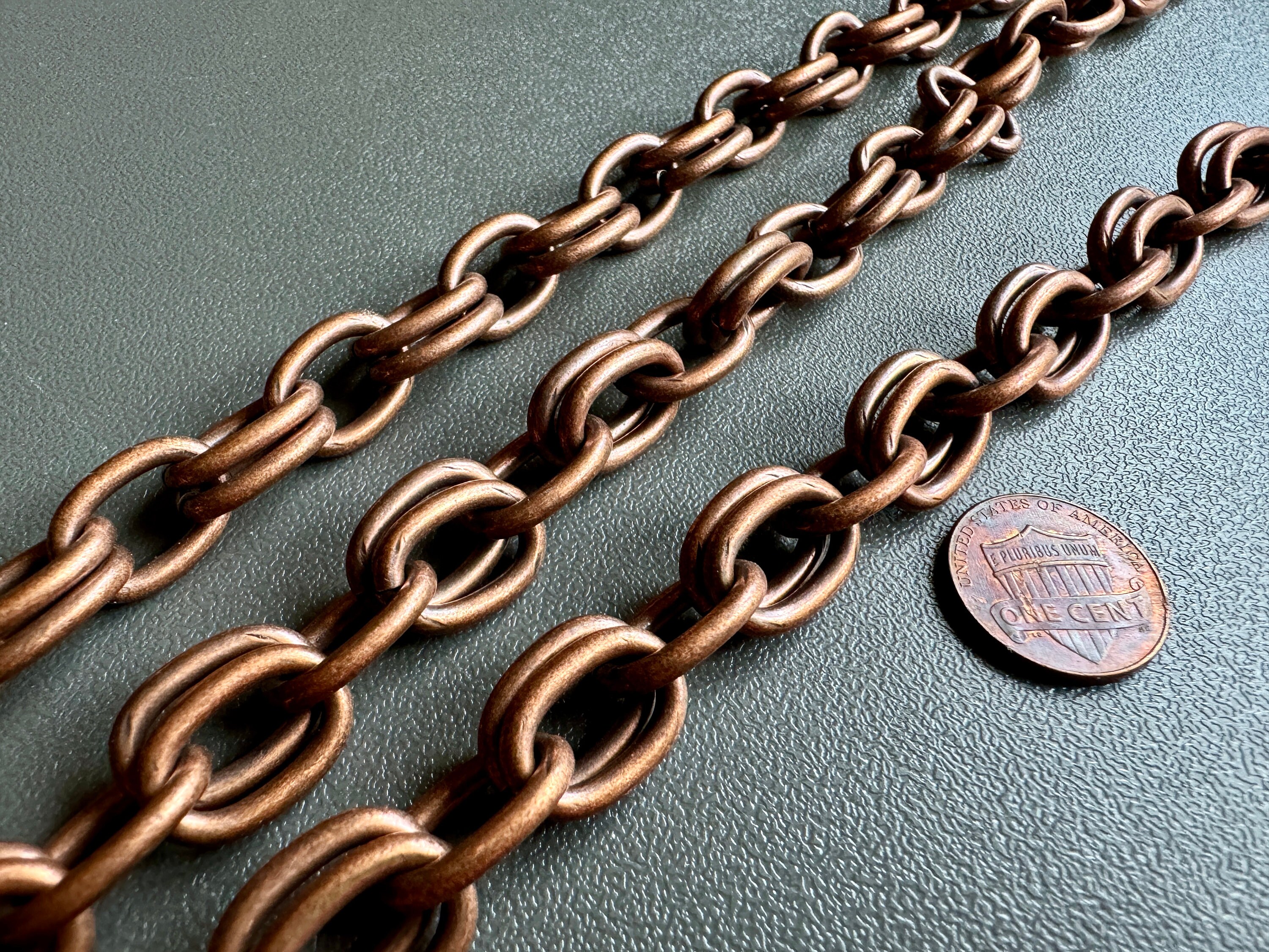 Strong yet Beautiful Copper Ox Finished Chain. Sold per FOOT. SKU ...