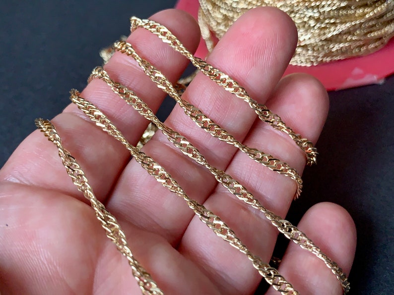 Stunning and Quite Flashy Gold Plated Rope Chain - Etsy