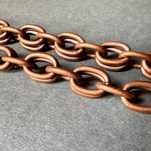 Strong yet Beautiful Copper Ox Finished Chain. Sold per FOOT. SKU ...