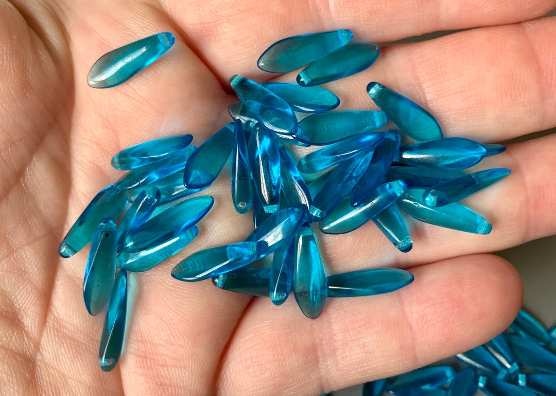 Yummy COLOR in These Czech Glass Daggers! Sold per Lot of 25 Beads. SKU ...