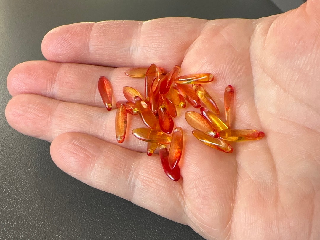 Yummy COLOR in These Czech Glass Daggers! - Etsy