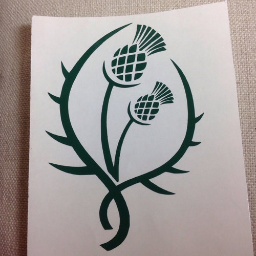 Scottish Thistle Decal Vinyl Decal Car Decal Car Sticker - Etsy