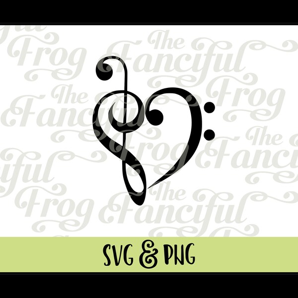 Treble Clef Heart - Etsy