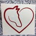 Cat Heart Line Art Silhouette Vinyl Decal Sticker - Etsy