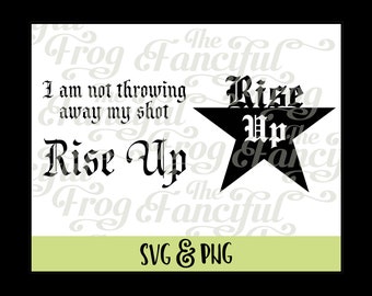 Download Rise up Star Hamilton Star PNG SVG Vector Image | Etsy