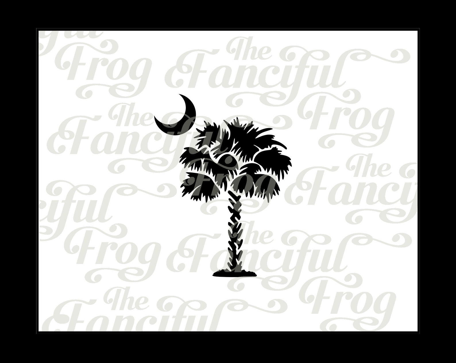 South Carolina Palmetto Palm Tree Vinyl Car Decal - Etsy