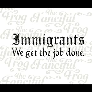 Broadway Hamilton Immigrants We Get the Job Done Vinyl Car Decal Bumper ...