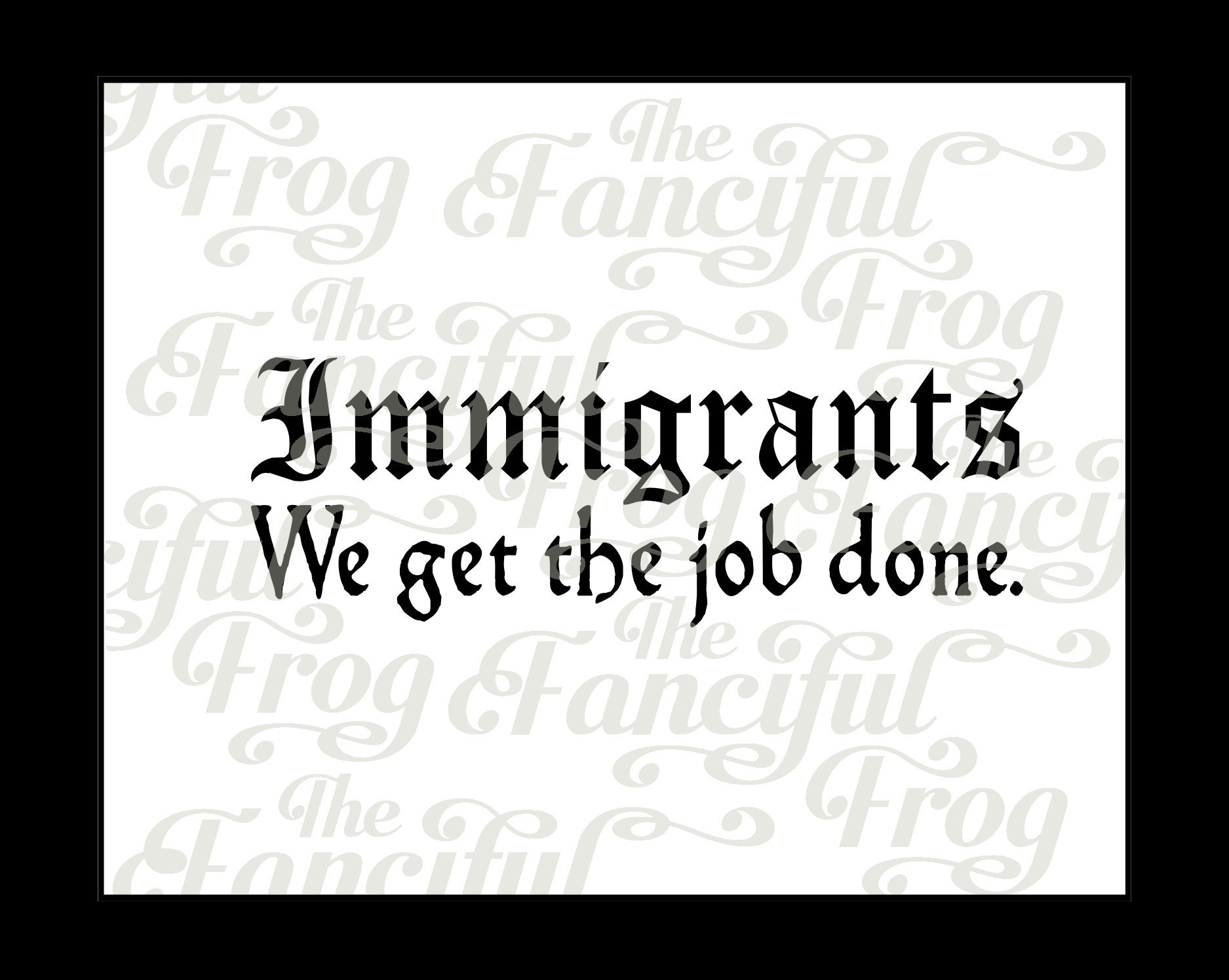 Broadway Hamilton Immigrants We Get the Job Done Vinyl Car - Etsy