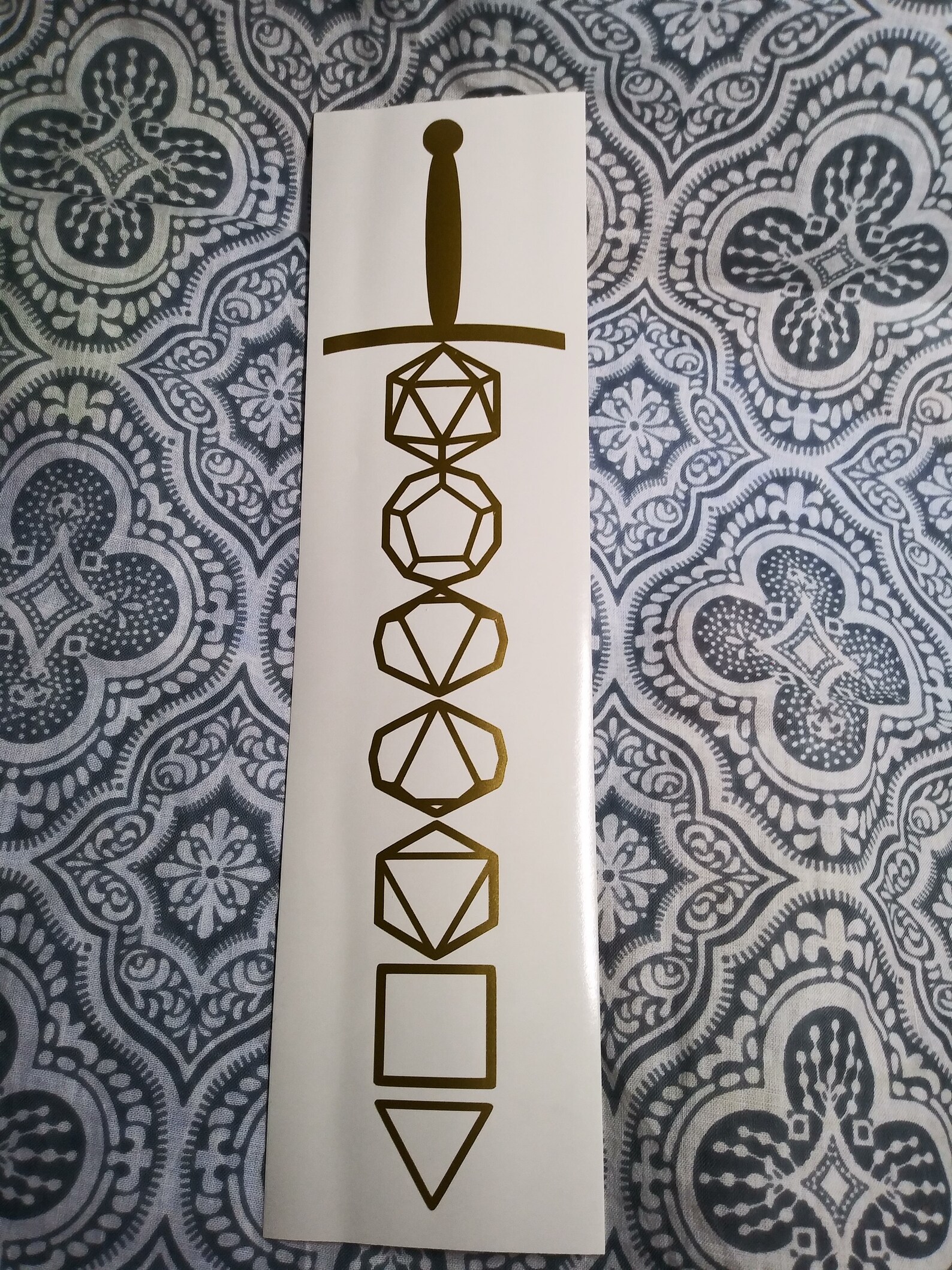 Large RPG Game Dice Sword Set Decal DnD D20 D12 D10 D8 D6 D4 | Etsy